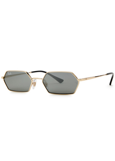 RAY-BAN Hexagon-frame sunglasses | Harvey Nichols