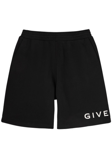 GIVENCHY Logo-print cotton shorts | Harvey Nichols