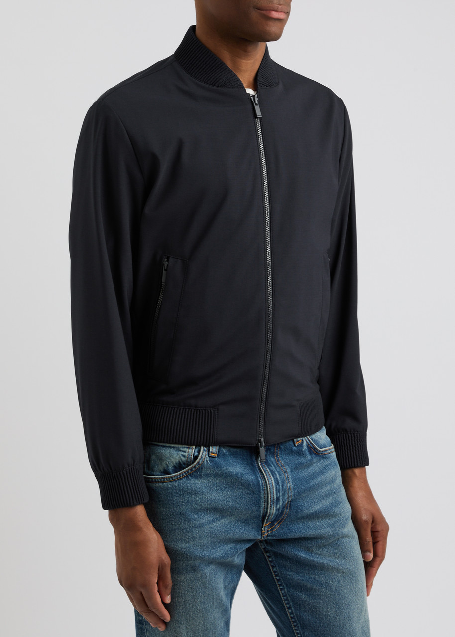 Hugo Boss Boss Hanry Wool-blend Jacket In Navy | ModeSens