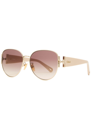 CHLOE Round-frame sunglasses | Harvey Nichols