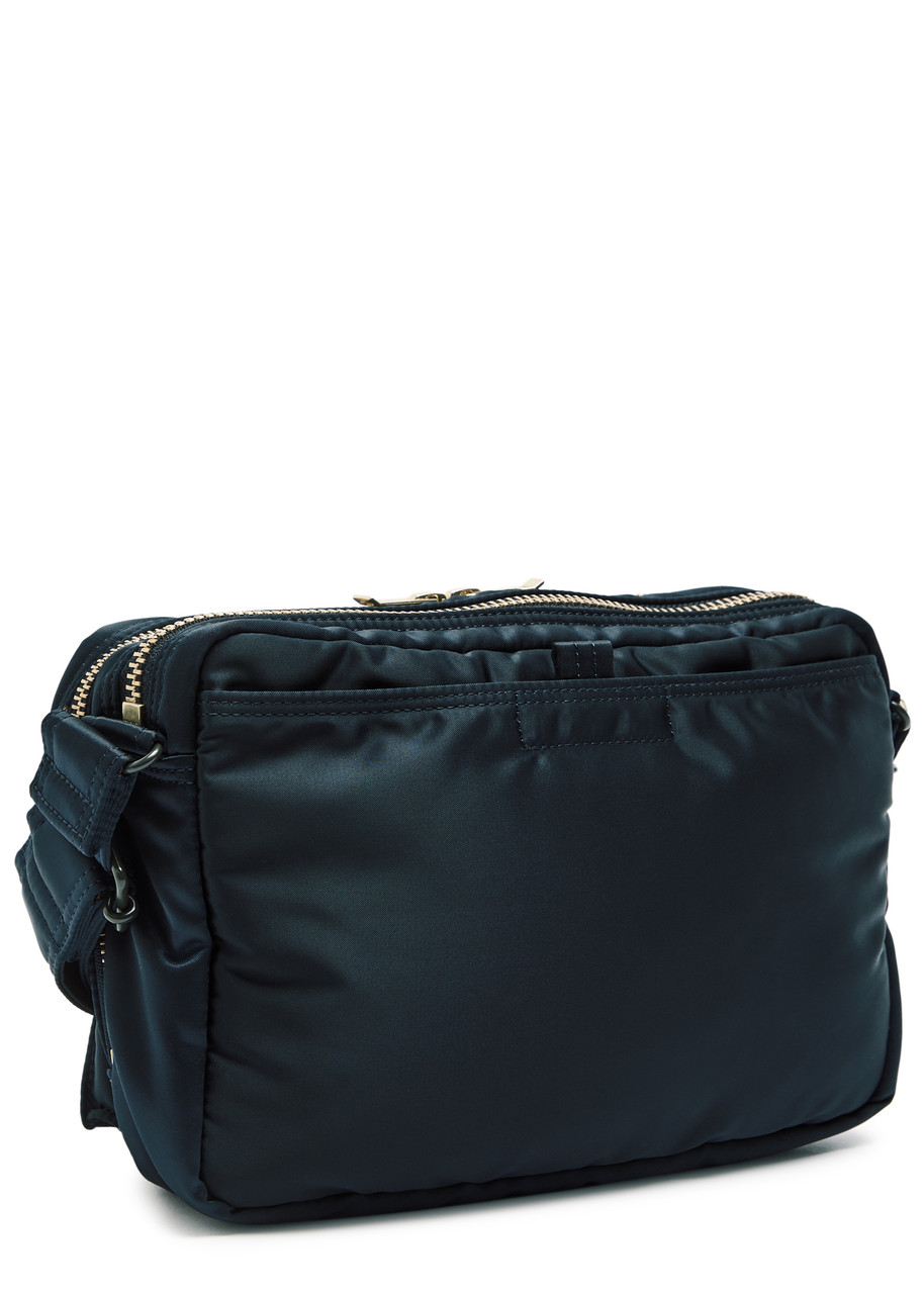 Porter Tanker Padded Satin Crossbody Bag In Navy | ModeSens
