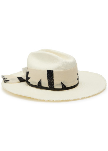 SENSI STUDIO Texas Long straw sun hat | Harvey Nichols