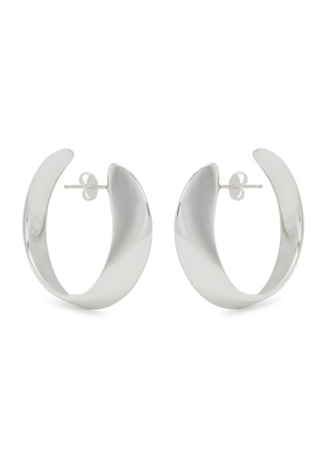 AGMES Daphne sterling silver hoop earrings | Harvey Nichols
