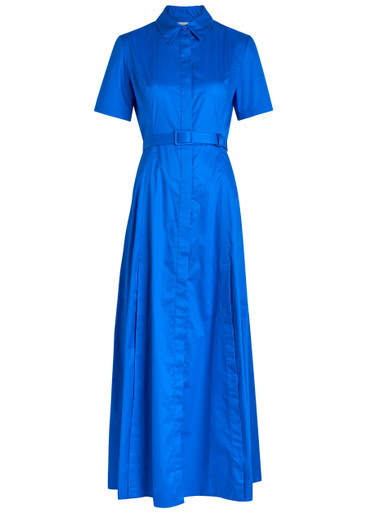 EVI GRINTELA Nicole belted cotton-poplin maxi dress | Harvey Nichols