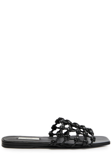 TOTEME Braided leather sliders | Harvey Nichols