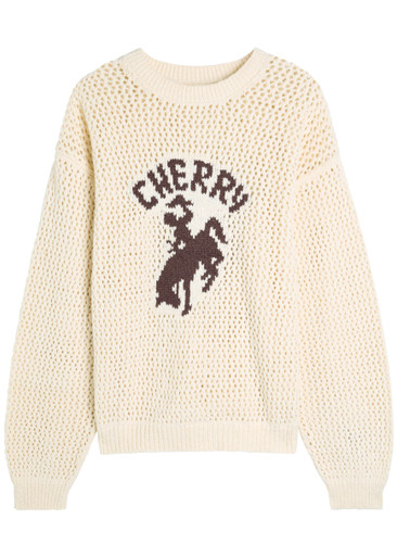CHERRY LOS ANGELES Western open-knit cotton jumper | Harvey Nichols