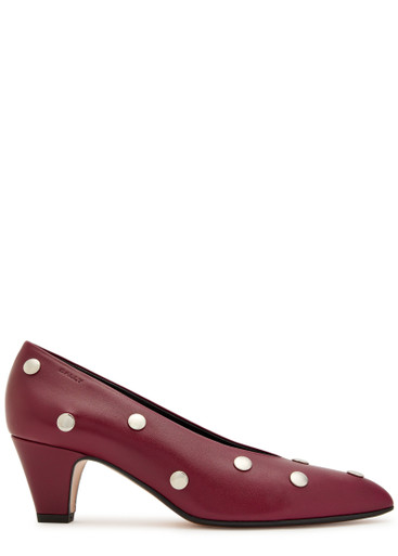 BALLY Aline 55 stud-embellished leather pumps | Harvey Nichols
