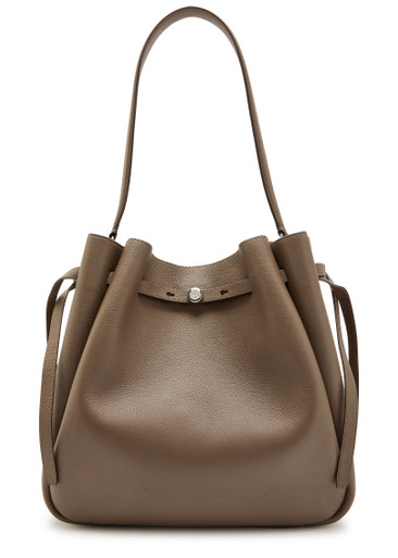 TORY BURCH Romy large grained leather bucket bag | Harvey Nichols