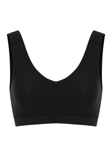 CHANTELLE Soft Stretch walnut padded soft-cup bra | Harvey Nichols