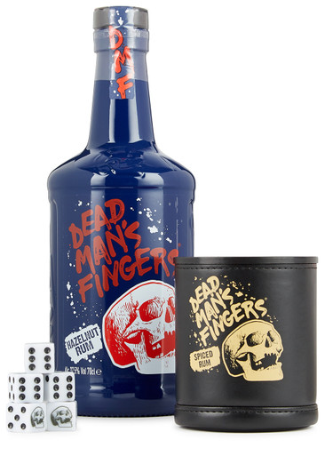 DEAD MAN'S FINGERS RUM Hazelnut Rum & Liars Dice Game Gift Pack ...