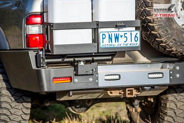 Nissan GU patrol rear bumper and tyre carrier
