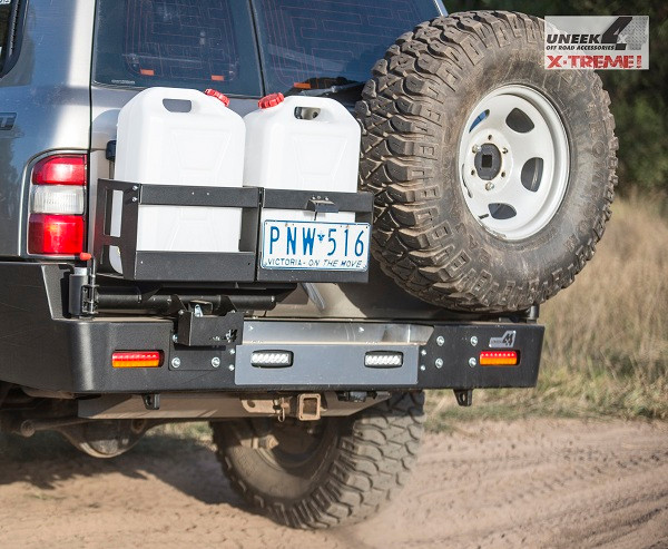 Nissan GU patrol rear bumper and tyre carrier
