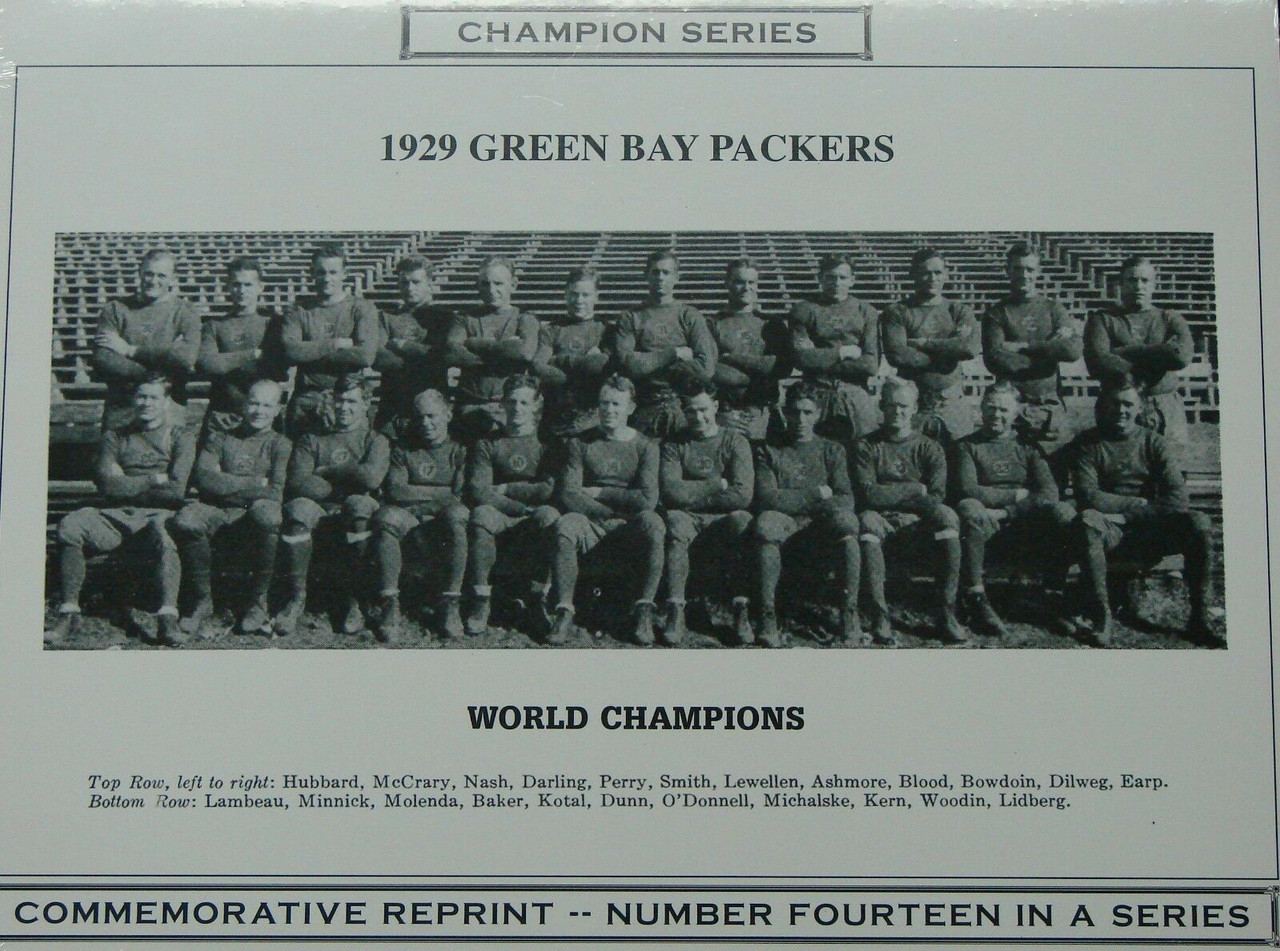 1929 Green Bay Packers Champion Series Commemorative Photo - Larry ...