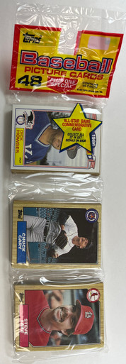 1987 Topps Baseball Rack Pack 01 Includes Barry Larkin - Larry Fritsch 