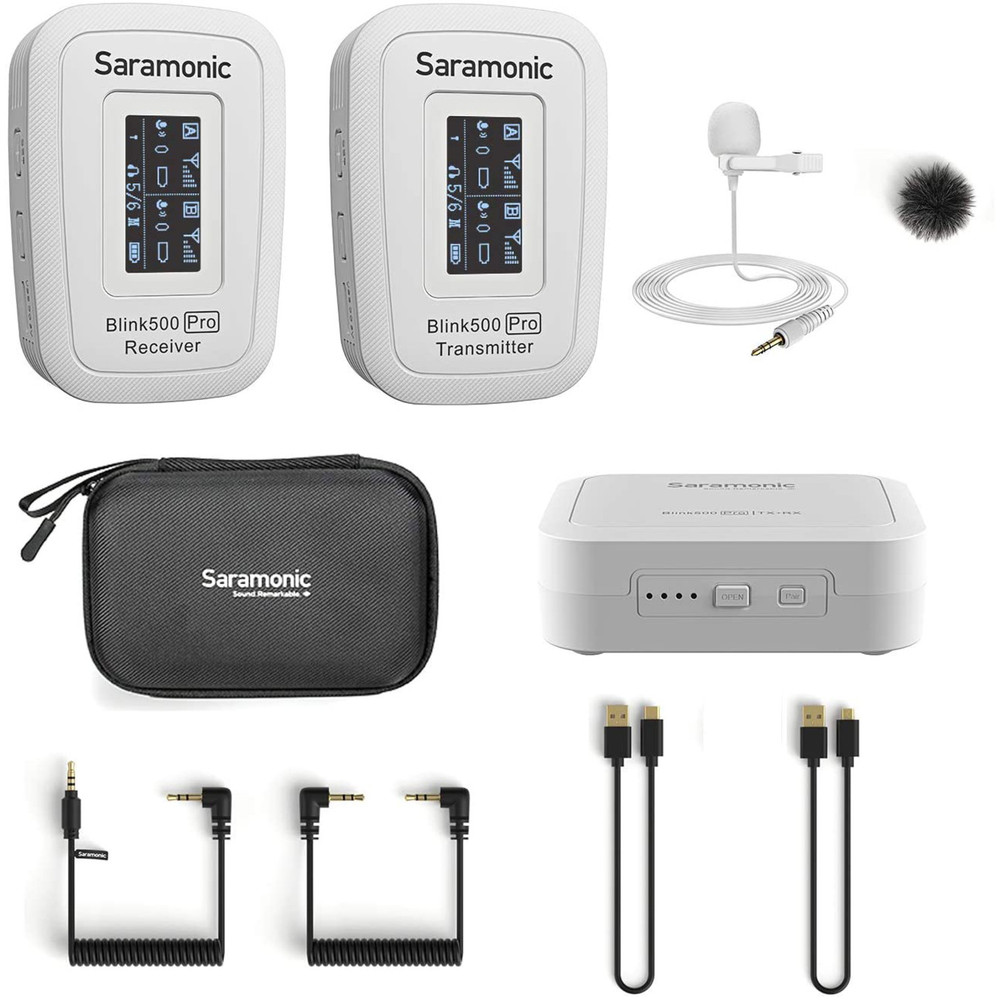 Saramonic SR-MC1-W Replacement White Lavalier Mic Clip for Snow White ...