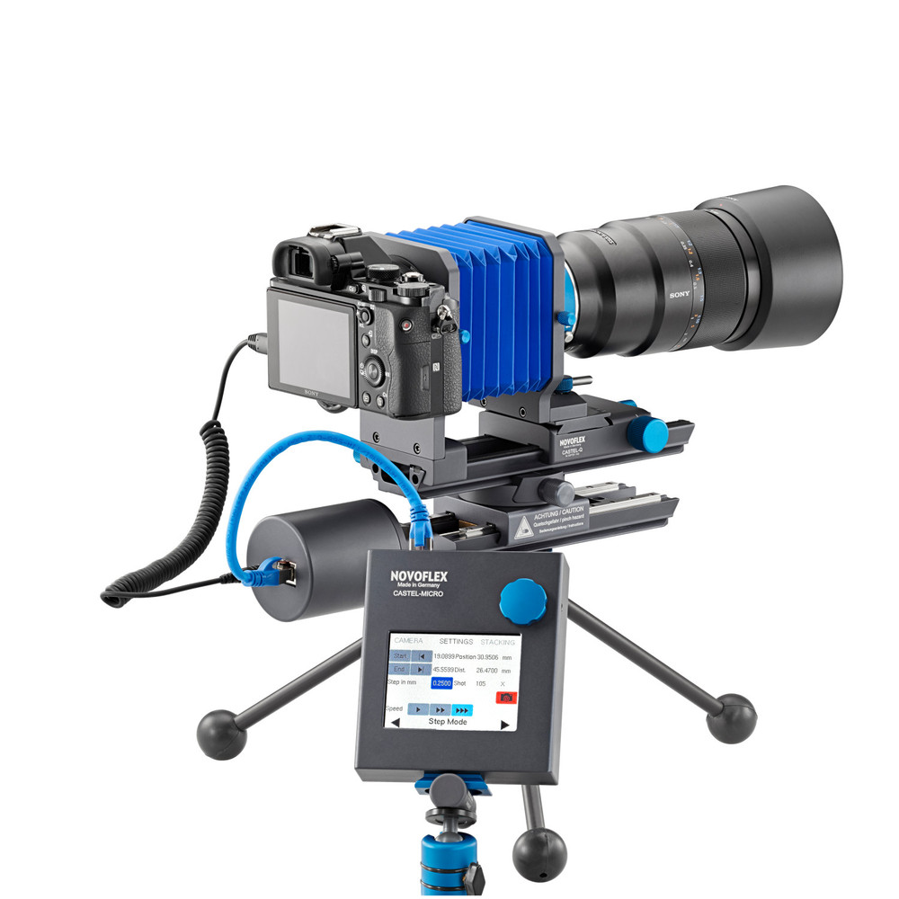 Auto Step Motor Stacking Rail System (CASTEL-MICRO) | Novoflex