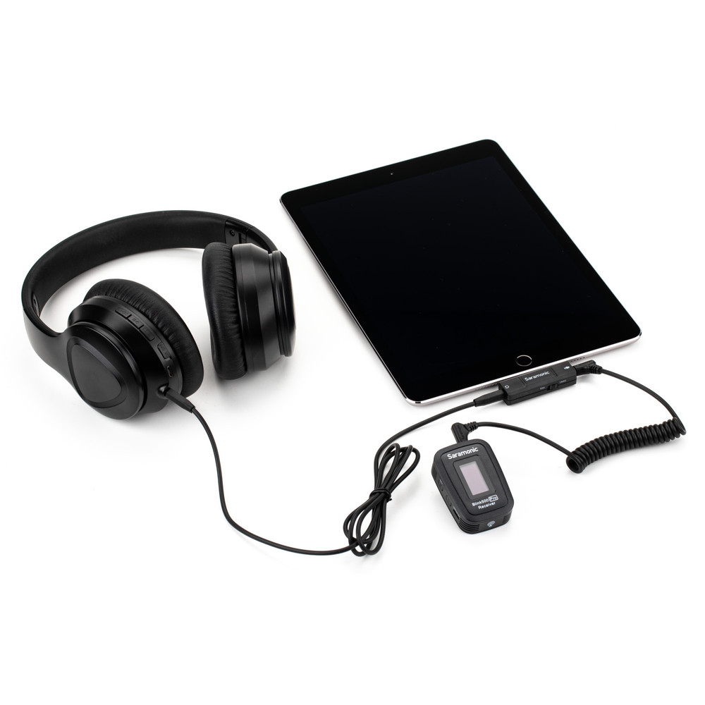 Saramonic SR-EA2D Lightning Audio Interface w/ 3.5mm TRS or TRRS Mic ...