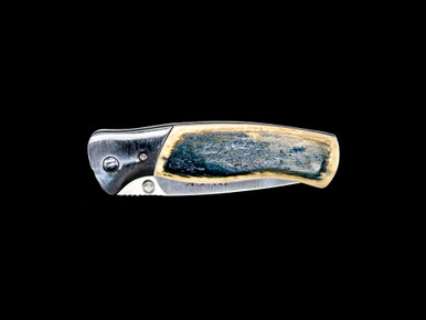 Mammoth Bark Handle Buck 835 Folding Selkirk Pocket Knife | F&F Inc