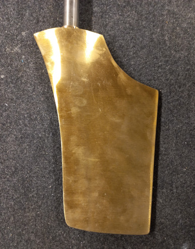 Performance layback rudder bronze with steel shaft