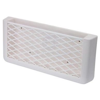 SIDE POCKET STORAGE NET - RECTANGULAR ELASTIC WHITE