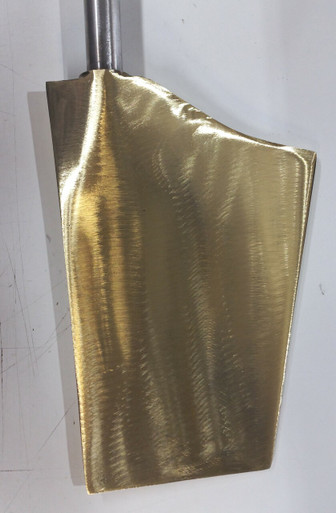 Boat rudder, cast bronze large blade from Tawco