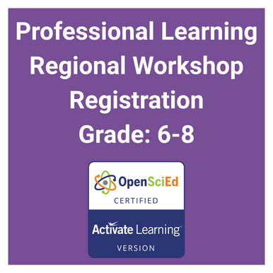 Regional Professional Learning Session - OpenSciEd Middle - 6th-8th ...