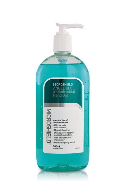 Buy Microshield Angel Blue Antimicrobial Sanitiser Hand Gel - 500ml ...