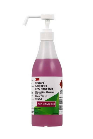 3M Avagardn Antiseptic CHG Hand Rub, 9250P, 500 mL