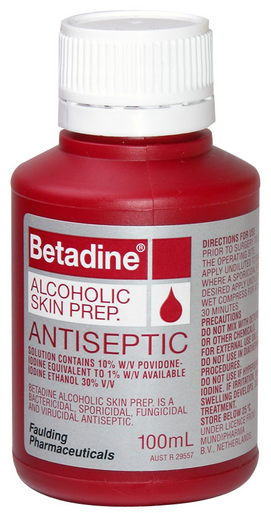 Buy Betadine Alcoholic Skin Prep Antiseptic 100ml | BioFast