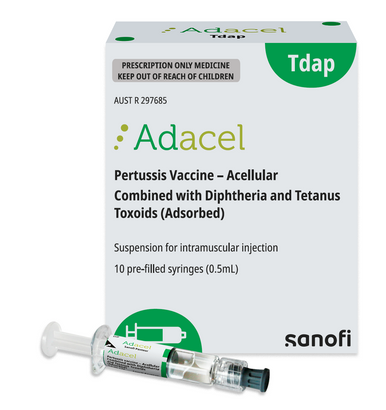 Adacel (dTpa) 0.5mL Prefilled Syringes - Box of 10
