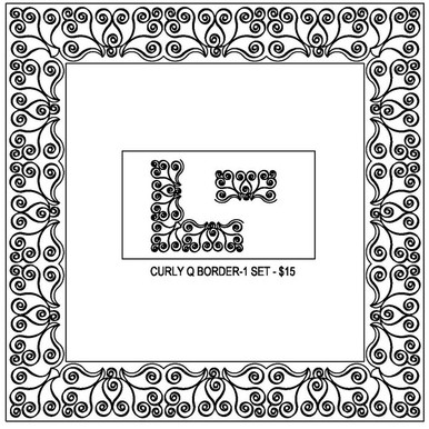Curly Q Border-1 Set