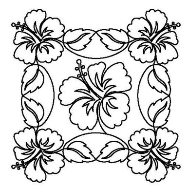 Hibiscus Block- Large