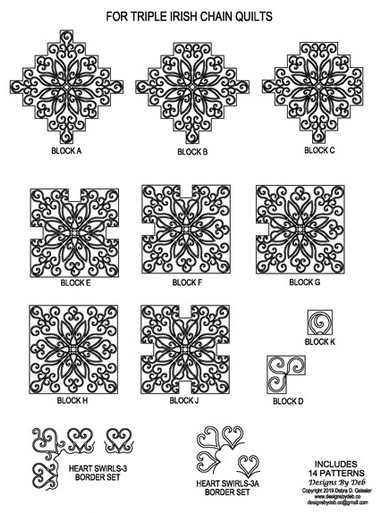 Irish Chain Celtic Swirls-3 Package