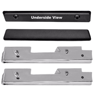 1962-1964 Impala 2 Door Arm Rest Base Chrome Pair