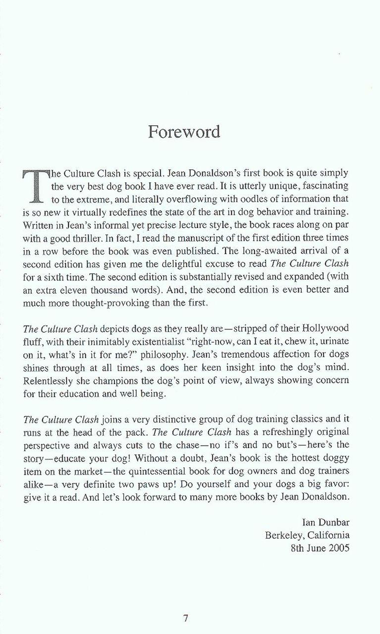 The Culture Clash - Dogwise