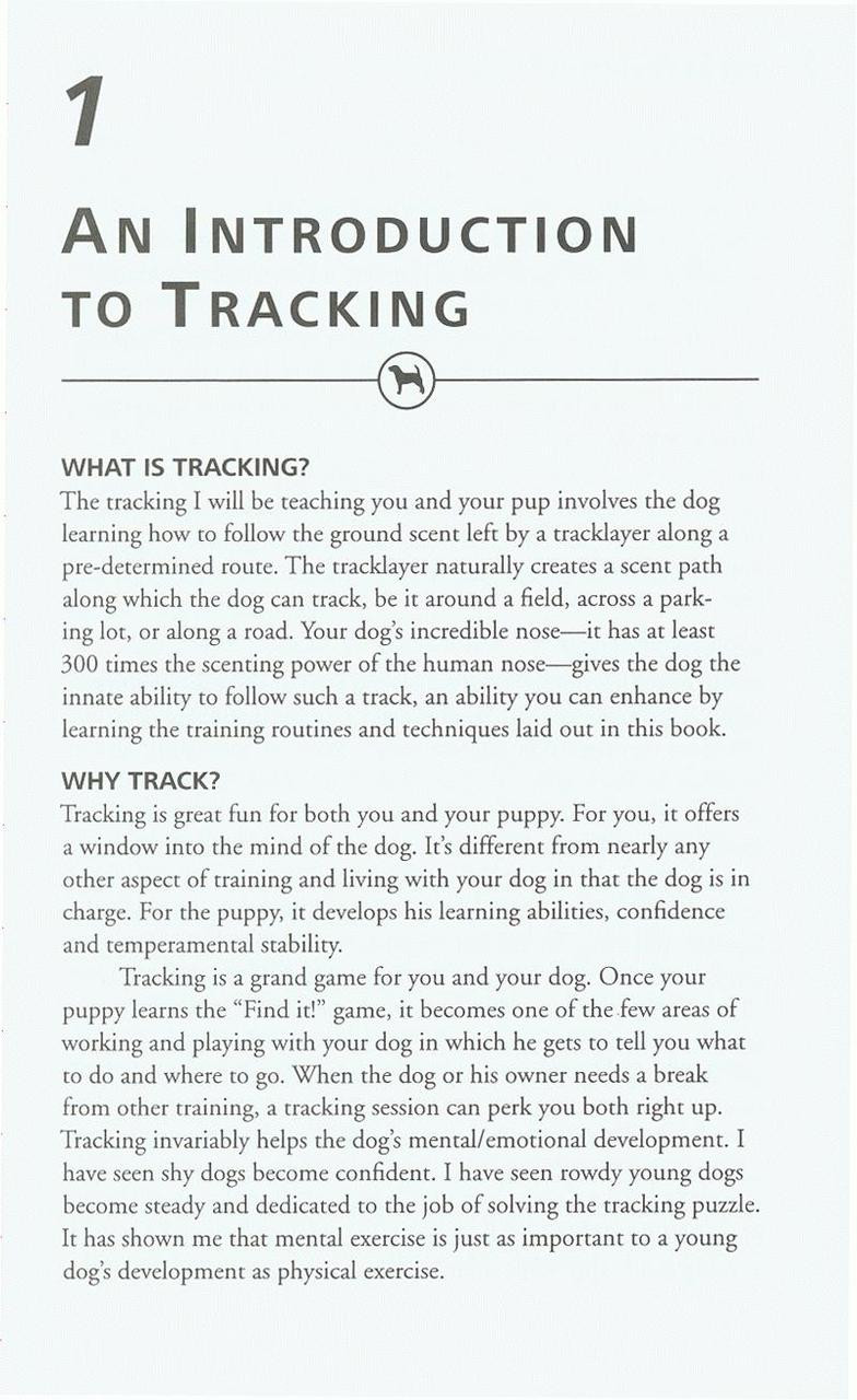Try Tracking! - The Puppy Tracking Primer - Dogwise