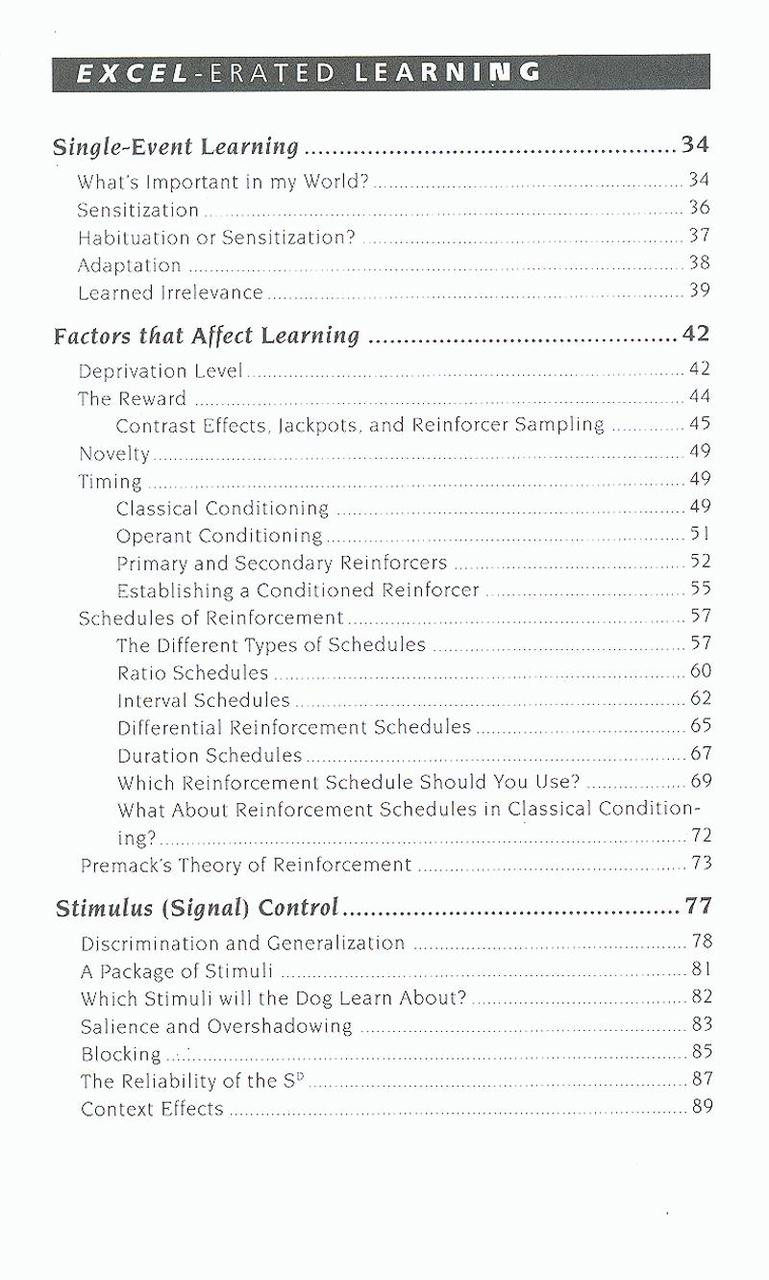 Excel-Erated Learning - Explaining How Dogs Learn and How Best To Teach ...