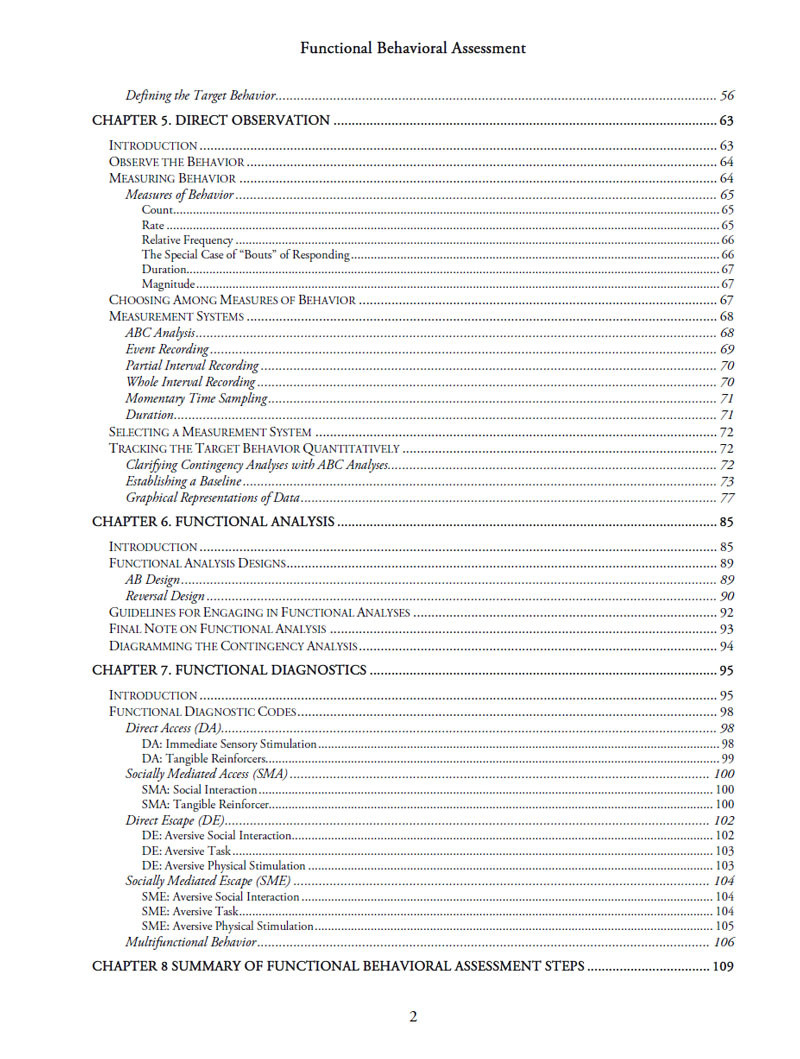 Functional Behavioral Assessment - A Systematic and Step-by-Step ...