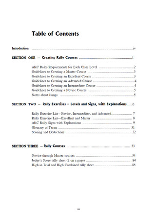 The Rally Course Book - AKC Novice Through Master - Dogwise