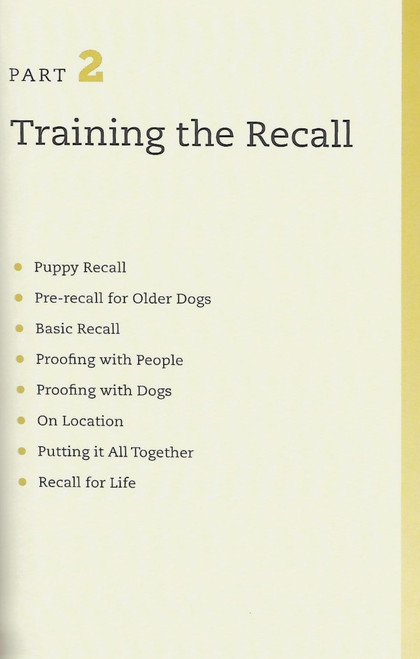 Total Recall - Perfect Response Training for Puppies and Adult Dogs