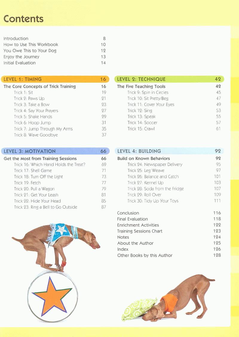 Dog Tricks and Training Workbook: A Step-by-Step Interactive Curriculum ...