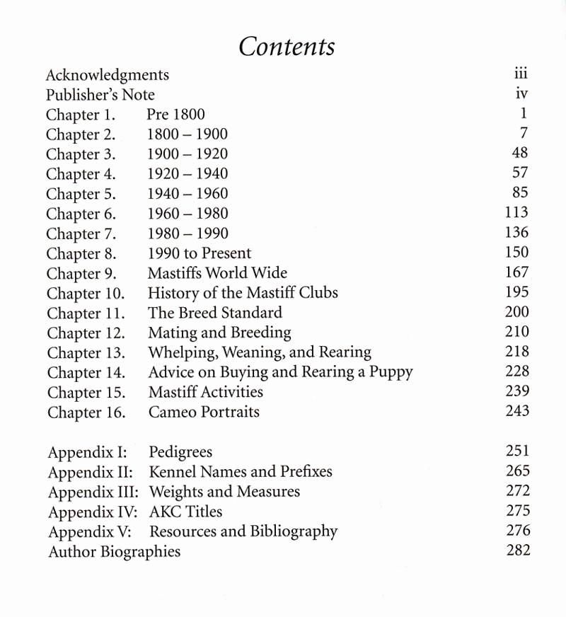 History and Management Of The Mastiff, 2nd Editon - Dogwise