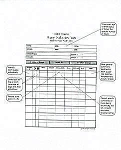 Puppy Evaluation forms - Dogwise