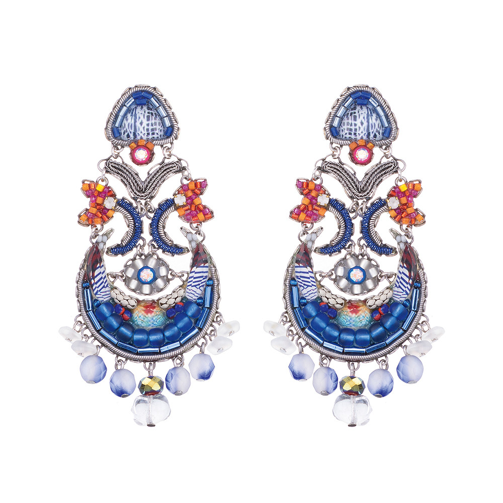 Ayala Bar Morning Glory Half Moon Earrings