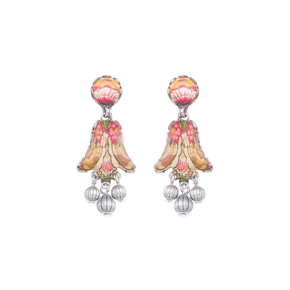 Ayala Bar Coral Cave Tiger Lilly Earrings