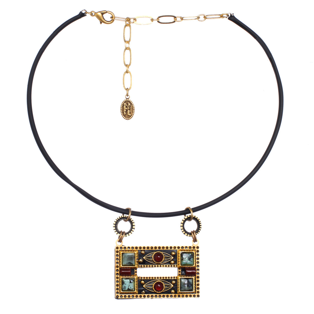 Michal Golan Large Open Rectangle Necklace