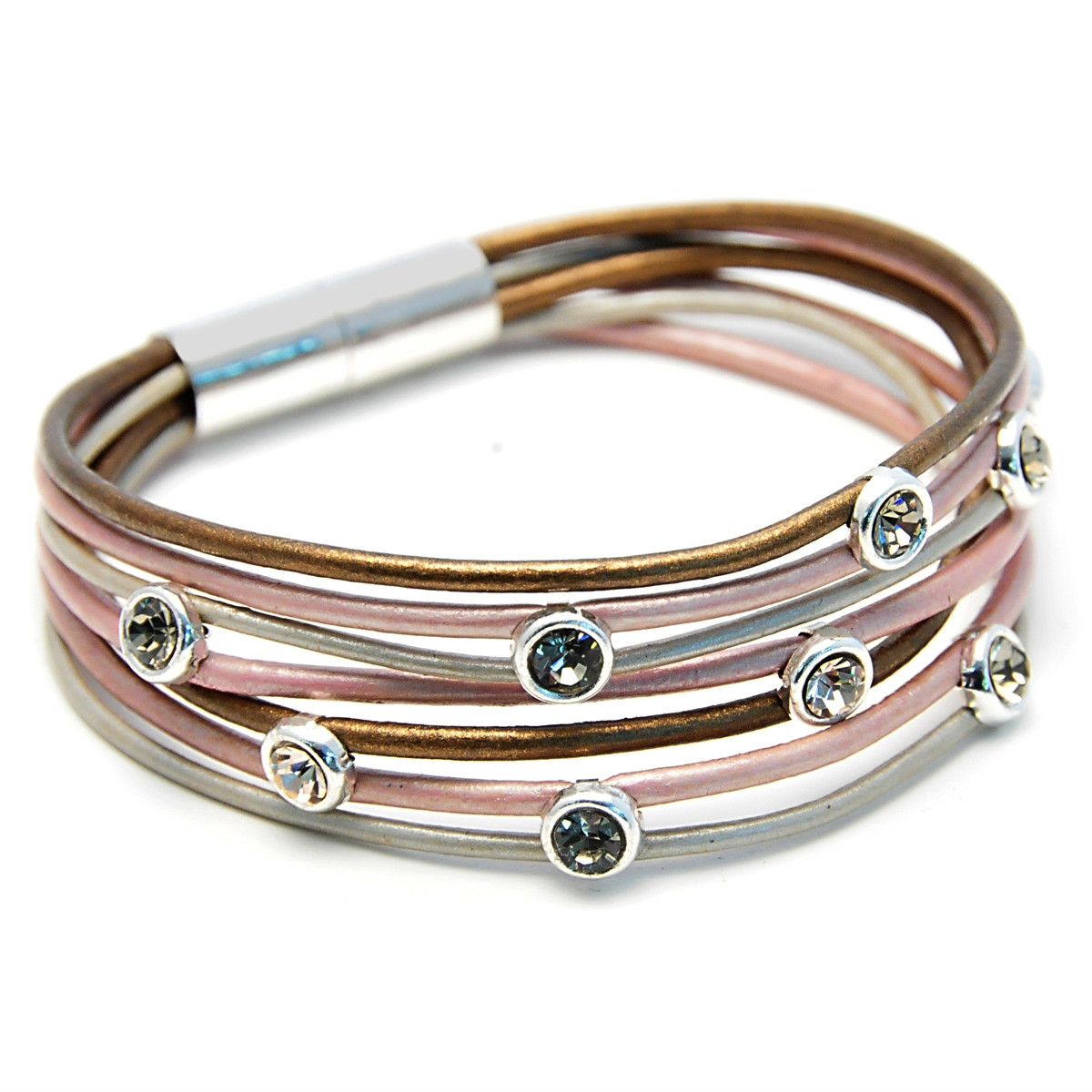Pink Crystal Shabby Chic bracelet from Anat Jewelry