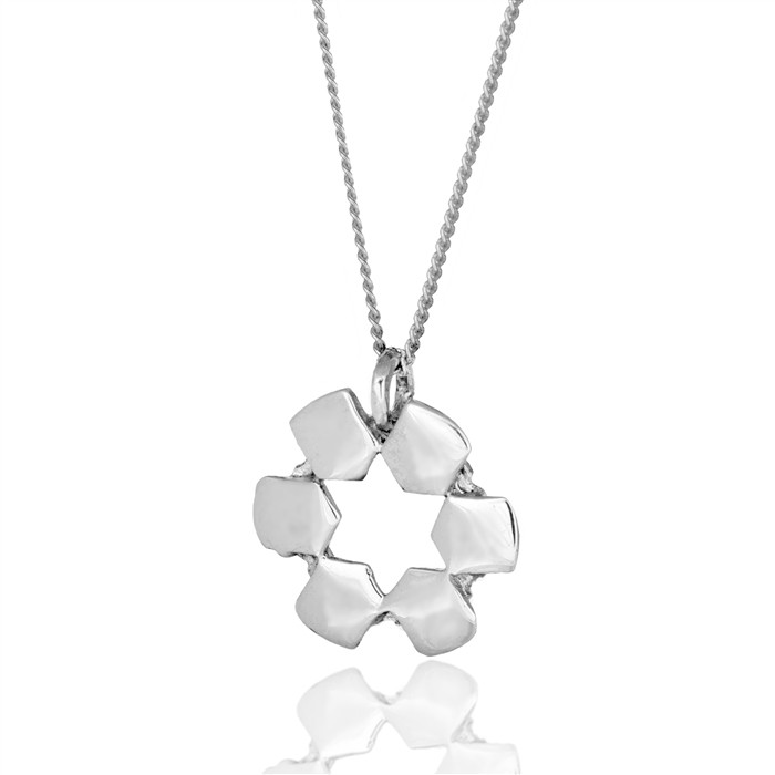 Haari Jewelry Merkava Silver Pendant
