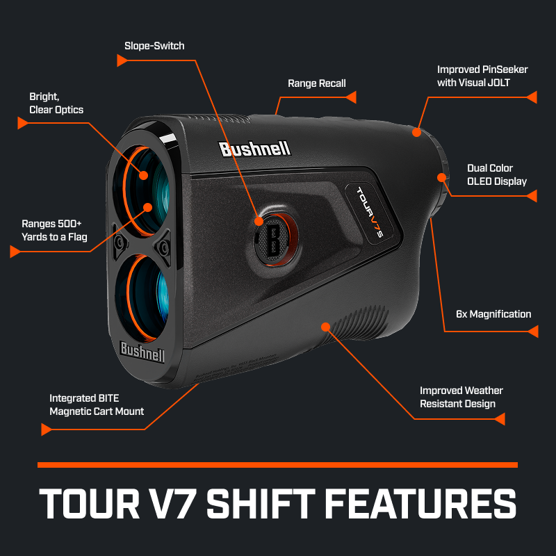 TOUR V7 SHIFT - Golf Rangefinder with Slope - Bushnell Golf