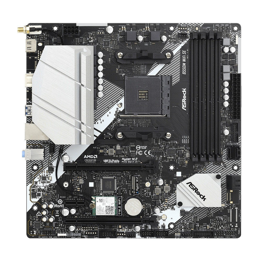ASRock B550M WIFI SE AM4 MATX Ryzen Motherboard